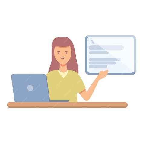 premium vector class programming icon cartoon vector computer project