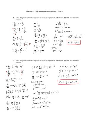 Introduction To Differential Equation Problem Set And Examples Determine A Differential