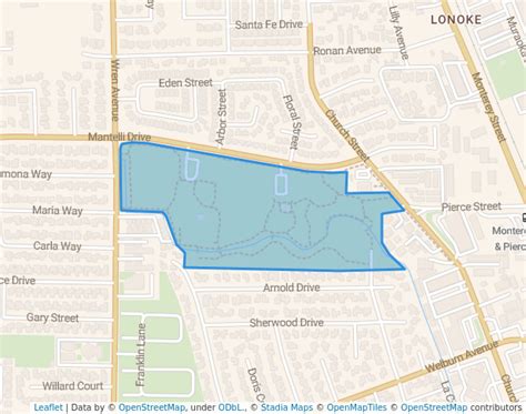 Las Animas Park In Gilroy Map And Routes