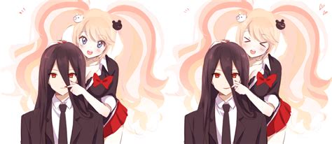 Enoshima Junko And Kamukura Izuru Danganronpa And 2 More Drawn By