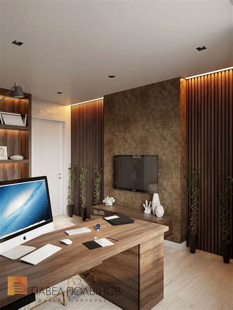 Фото дизайн интерьера кабинета из проекта «Квартира в современном стиле ЖК «Сергиев Пассаж