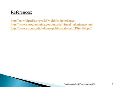 Multiple Inheritance In C Pptx Programming Languages Computing