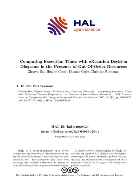 Computing Execution Times With Execution Decision Diagrams In The
