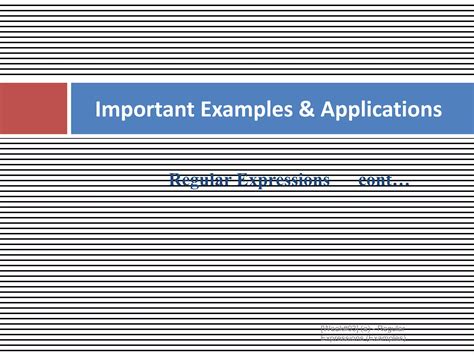 regular expression examples pptx