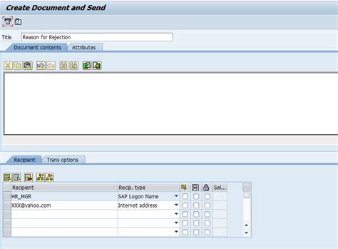 how to get rejection reason and send notification w sap community