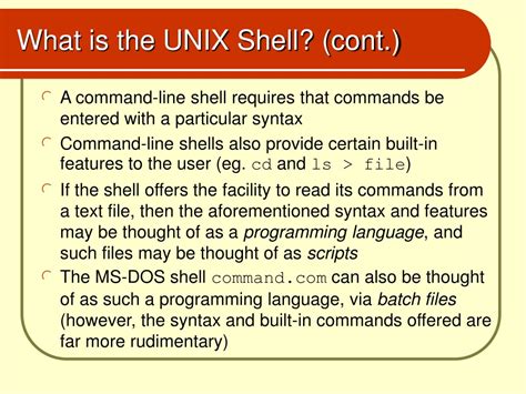 Ppt Unix Shell Scripting Powerpoint Presentation Free Download Id