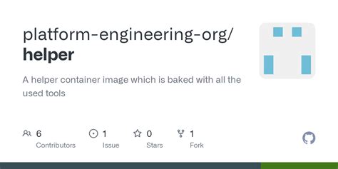 Github Platform Engineering Orghelper A Helper Container Image