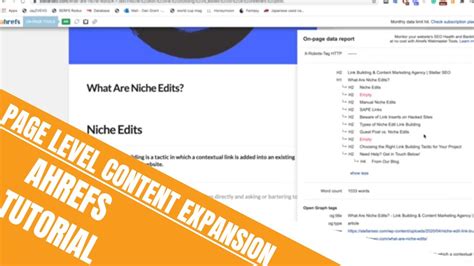 Ahrefs Page Level Content Expansion Ahrefs Tutorial YouTube