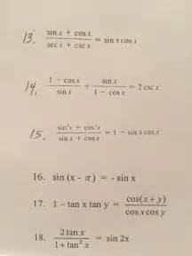 solved sin x cos x sec x csc x sin x cos x 1 cos
