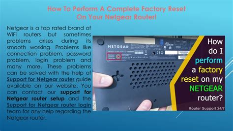 Ppt How To Perform A Complete Factory Reset On Your Netgear Router Powerpoint Presentation
