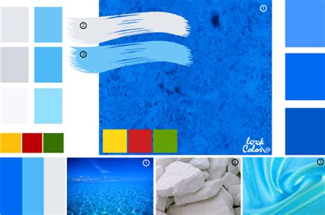 Ярко синий цвет и сочетание с ним Lookcolor