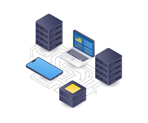 Network Management Server Data Analysis 42160391 Vector Art At Vecteezy