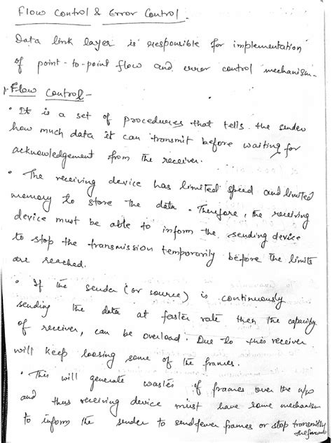 Flow Control And Error Cntrl Pdf