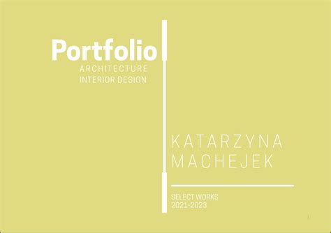 Portfolio Katarzyna Machejek Pdf To Flipbook
