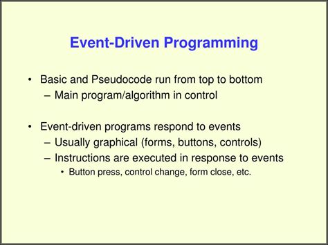 Ppt Introduction To Visual Basic And The Vb Ide Powerpoint