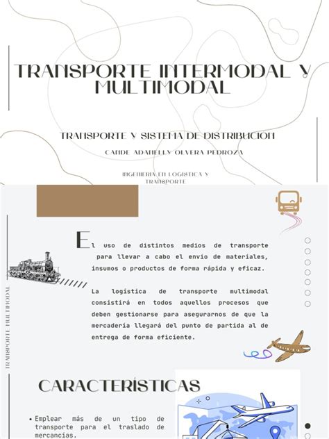 Presentacion Plan De Negocios Pdf Transporte Intermodal De Carga