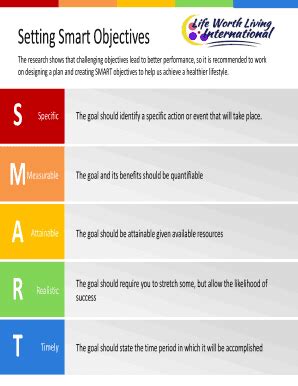 Fillable Online Setting Smart Objectives Fax Email Print PdfFiller