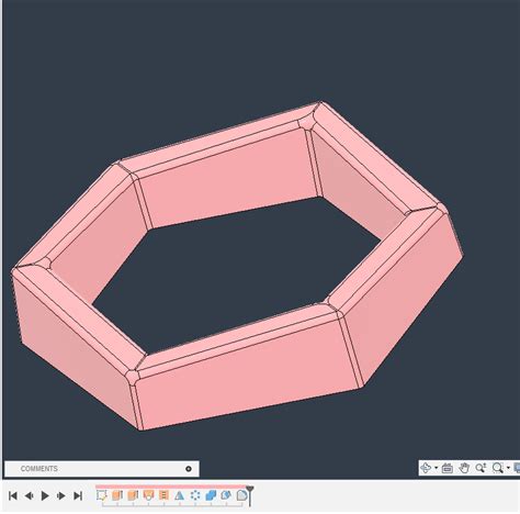 solved how to chamfer draft fillet a hexagonal form autodesk community