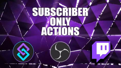 Subscriber Only Viewer Actions Using Streamerbot Youtube