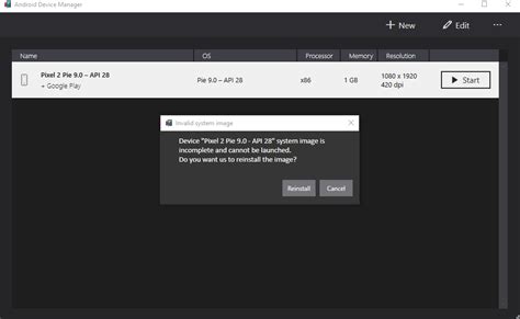 Invalid System Image Issue Xamarin Get Started GitHub