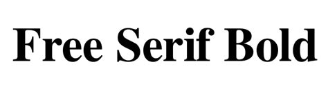 Free Serif Bold Font