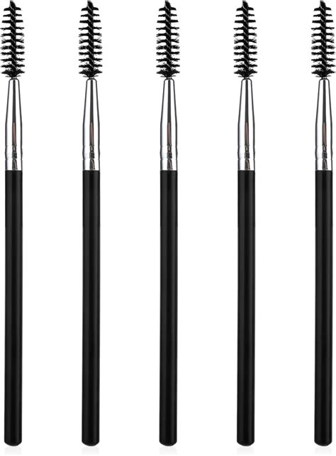 Andibro 5 Pcs Reusable Eyelash Eyebrow Spoolie Brush