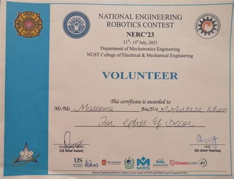 Masooma Murtaza On Linkedin Ner2023 Volunteer Artanddecor Robotics