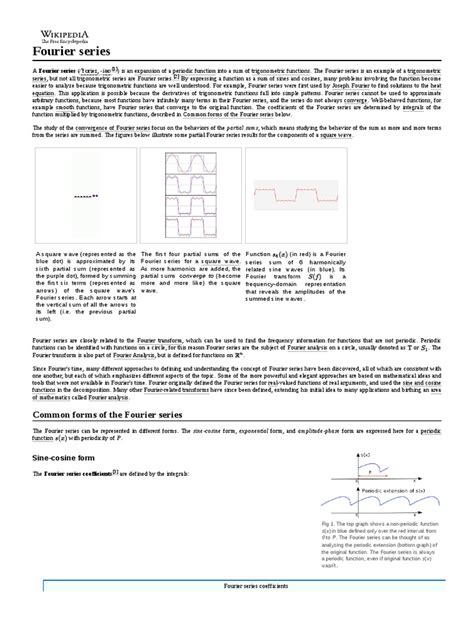 fourier series pdf fourier series fourier transform