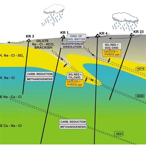 Illustrated Hydrogeochemical Site Model Of The Baseline Groundwater Download Scientific Diagram