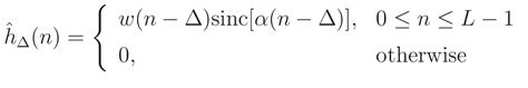 Windowed Sinc Interpolation