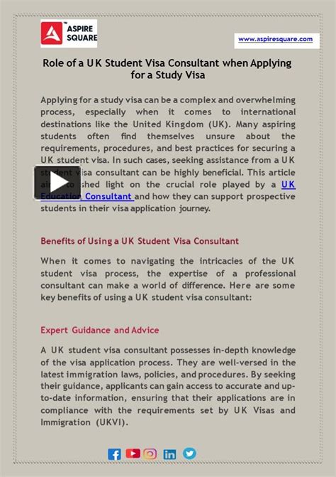 Ppt Role Of A Uk Student Visa Consultant When Applying For A Study