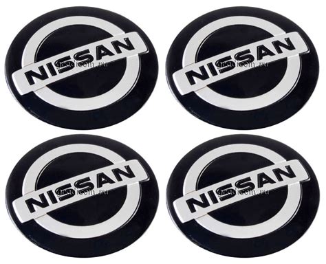 Наклейки на диски Nissan 60 мм сфера из алюминия черные купить в ...