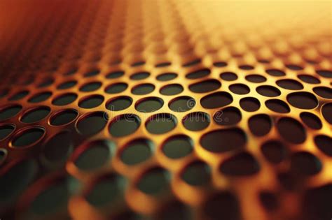 Exploring Metallic Textures A Close Look At Perforated Metal Sheets Stock Illustration