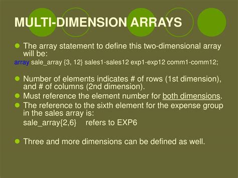 PPT SAS ARRAY PROCESSING PowerPoint Presentation Free Download ID