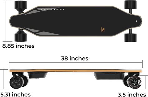 Buy WOWGO 2S MAX Electric Skateboard with Remote Control, Classic Electric Longboard for Adults ...