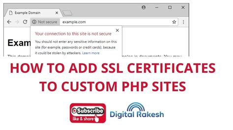Install And Configure SSL Certificate In PHP How To Add SSL Certificates To Custom PHP Sites