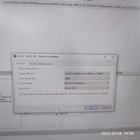 Lattice Nx40 烧写办法verification Errorwhen Processing Function Ve Csdn博客