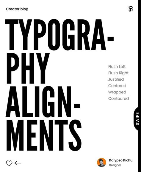 Typography Alignments⁣ ⁣ Author Kalypsodesigns Published By Ui