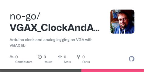GitHub No Go VGAX ClockAndAnalog Arduino Clock And Analog Logging On VGA With VGAX Lib
