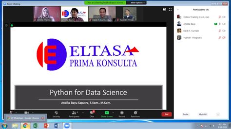 Online Training Python For Data Science Info Training Dan Sertifikasi