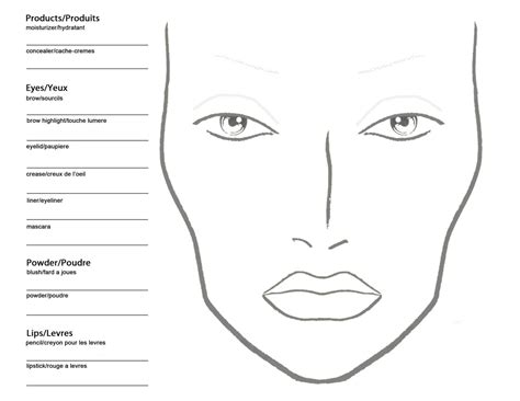 Free Printable Botox Face Chart We Love Printables