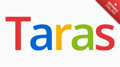 Taras Ebay Logo Text Effect Generator