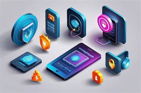 Premium Photo 3d Icon Cyber Security Collection Paper Icons Set Money Guarantee Phone Icon