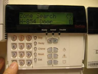 Procedure To Choose Partitions And Bypass Zones On Alarm System