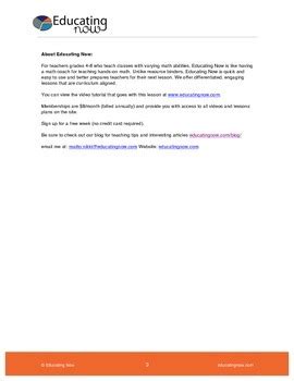 ADDING AND SUBTRACTING INTEGERS USING A NUMBER LINE By Nikki At Educating Now