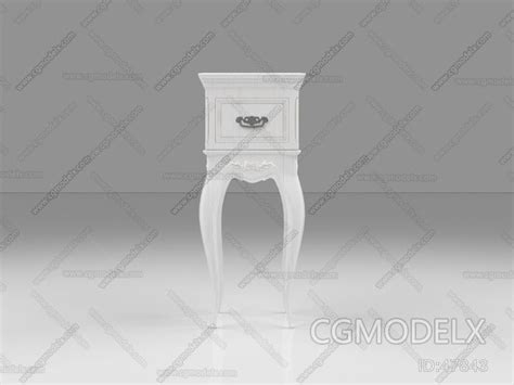European Side Table 3d Model Side Table Cgmodelx