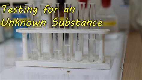 How To Identify An Unknown Substance Anion Chemical Test YouTube