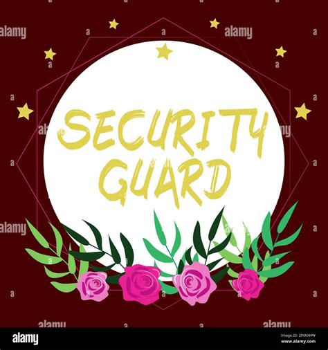 Inspiration Showing Sign Security Guard Word Written On Tools Used To