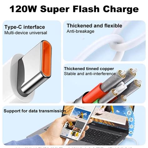 120W Ultra Fast Charger For Xiaomi 11 12 13 14 Redmi Note 11T 12T 13 Pro POCO X4 X5 6A Type C