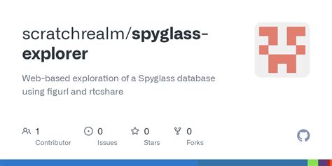 GitHub Scratchrealm Spyglass Explorer Web Based Exploration Of A Spyglass Database Using